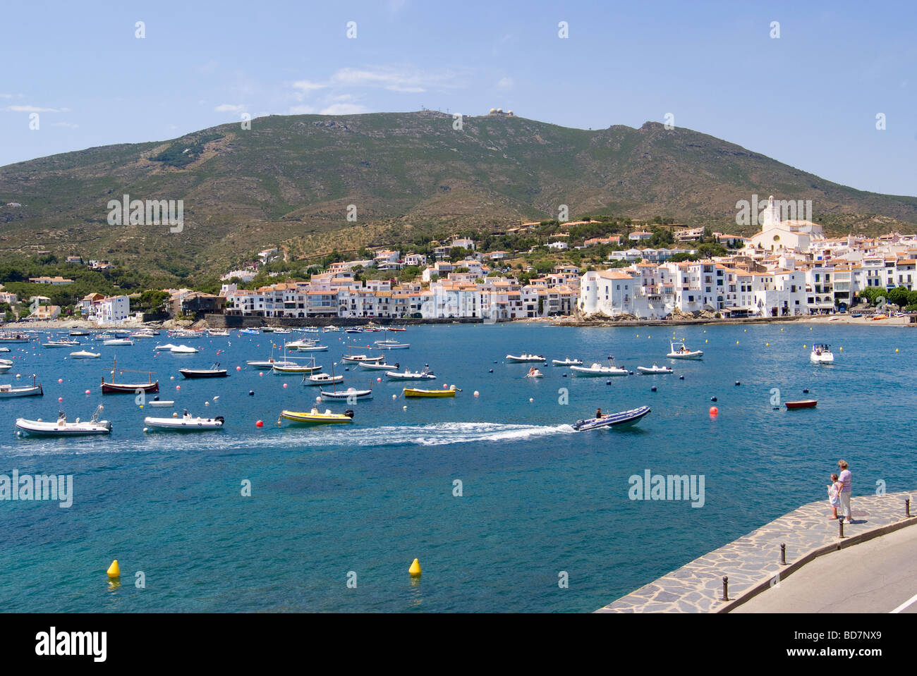 The Beautiful Waterfront Town of Cadaques in the Costa Brava Catelonia ...