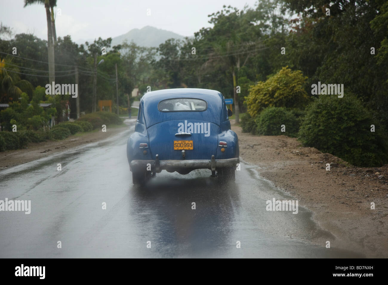travelling by car in the rain Stock Photo - Alamy