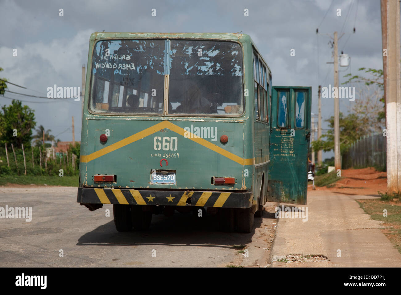 bus in Trinidad Stock Photo - Alamy