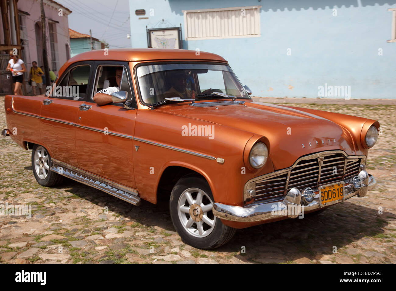 old car in Trinidad Stock Photo - Alamy