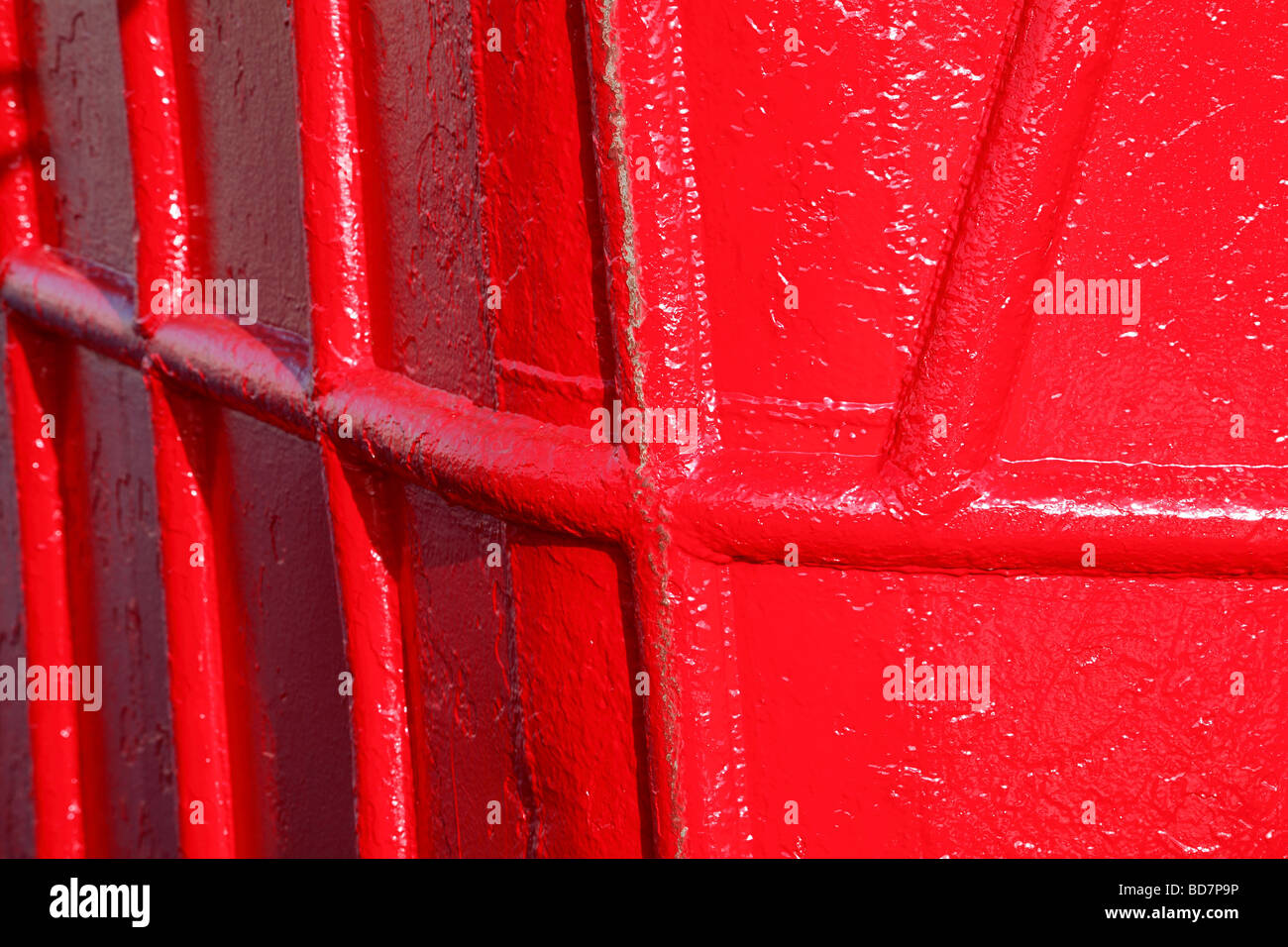 Red steel hull of ship Stock Photo - Alamy