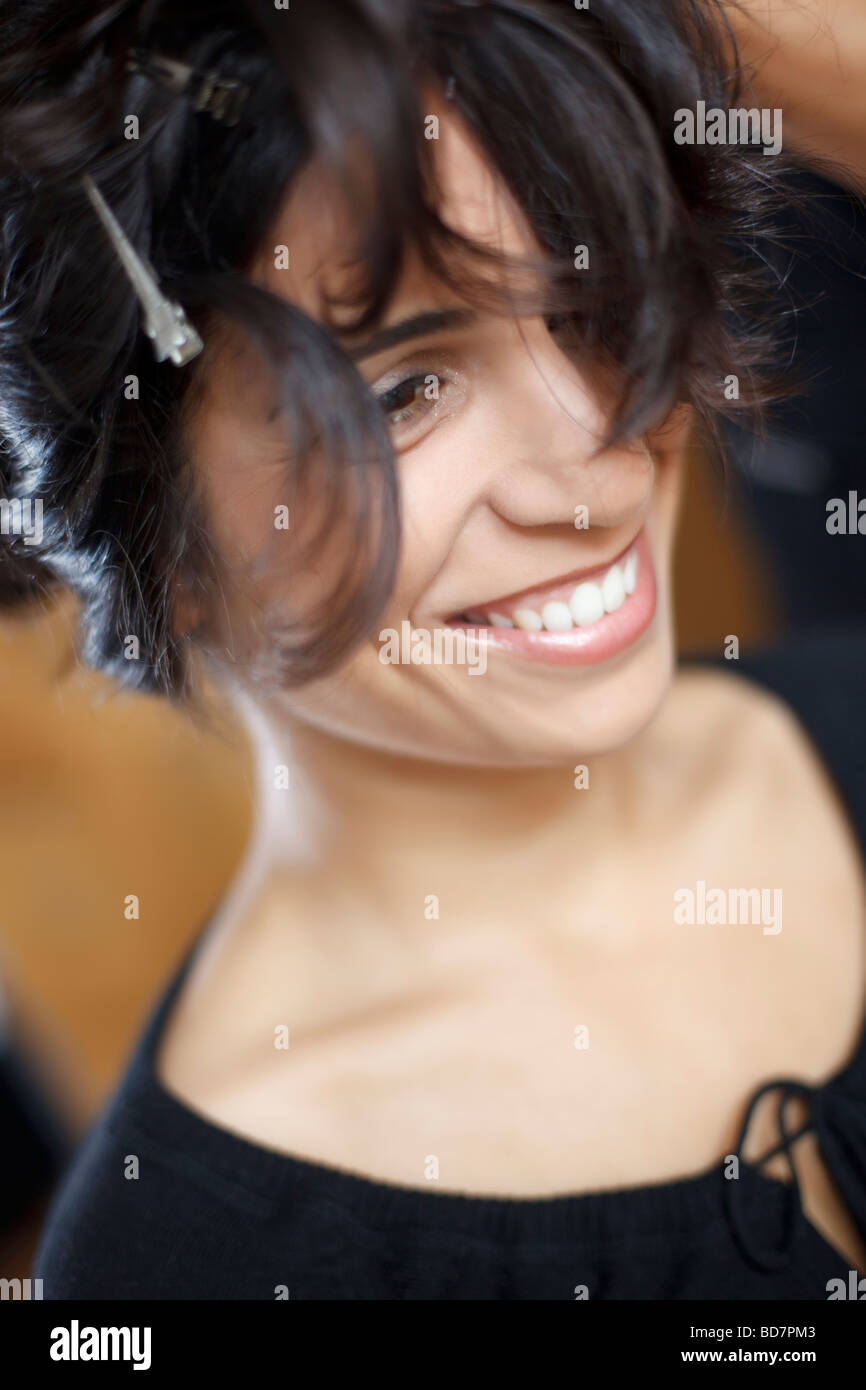 young woman with new hairstyle Stock Photo - Alamy