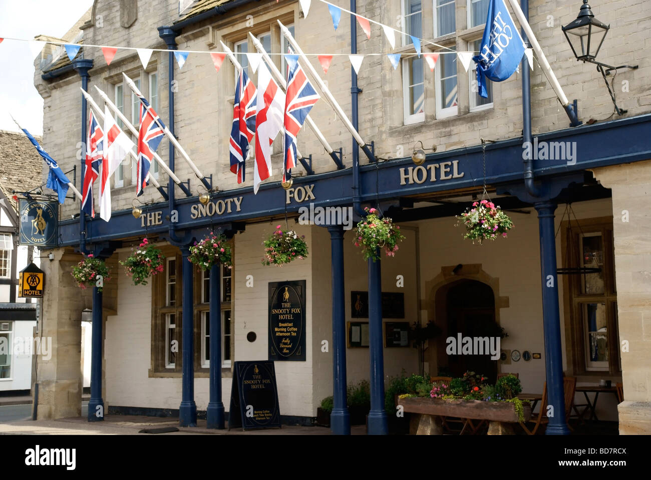 The Snooty Fox Inn at Tetbury Stock Photo - Alamy