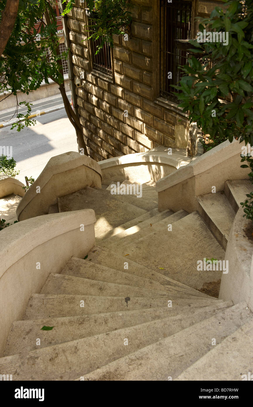 The Kamondo Stairs in the Beyoglu distirct of Istanbul, Turkey Stock ...