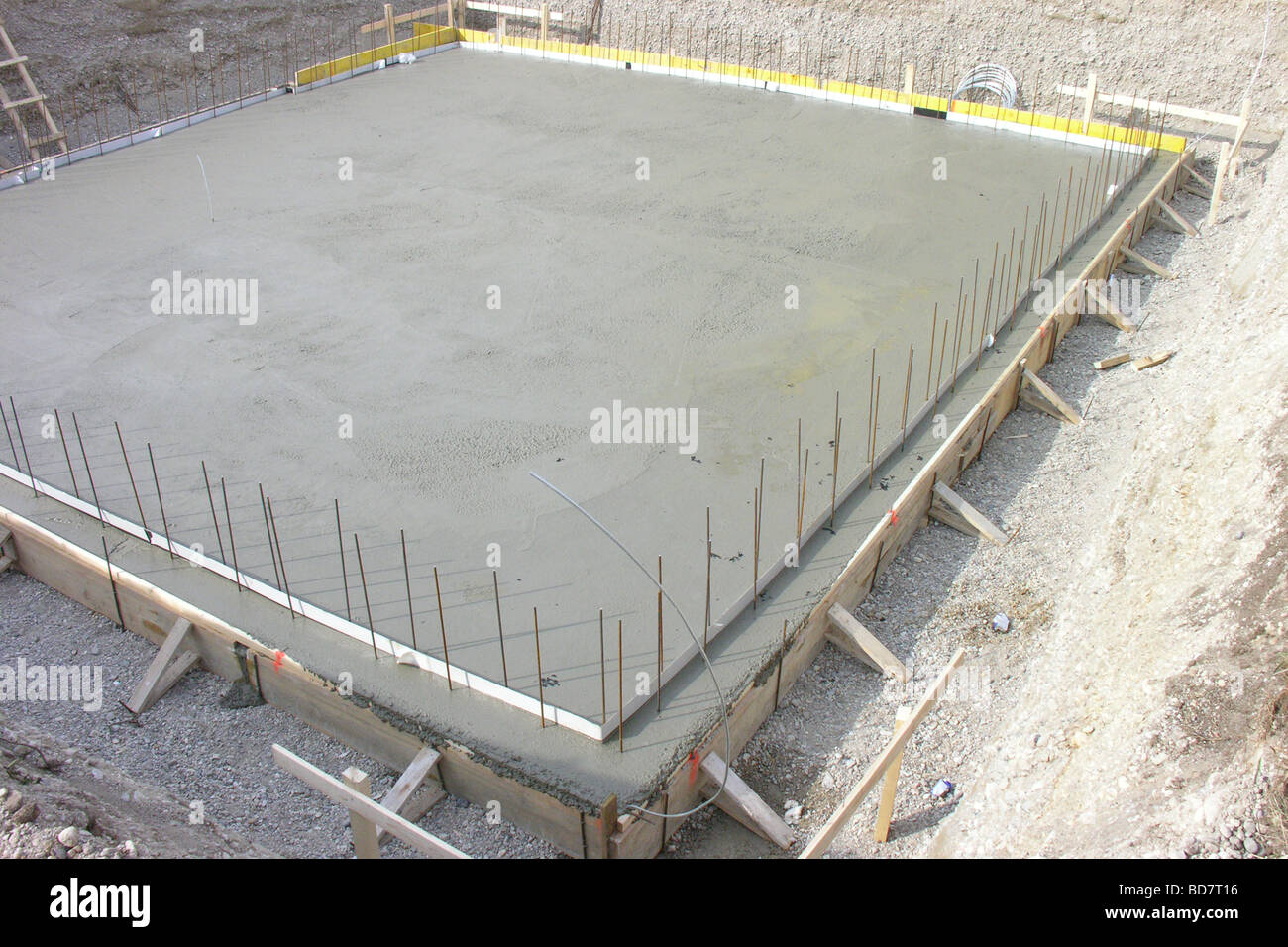 concrete foundation in the construction trench Stock Photo - Alamy