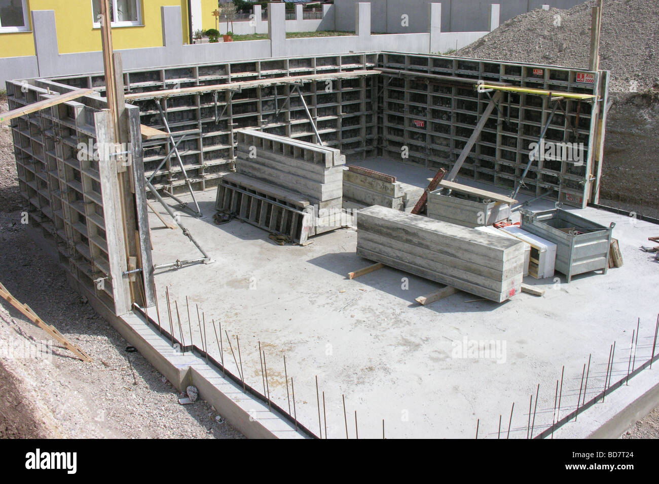 structural work of basement Stock Photo - Alamy