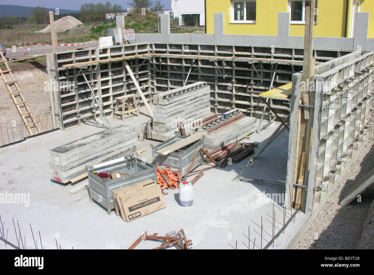 structural work of basement Stock Photo - Alamy