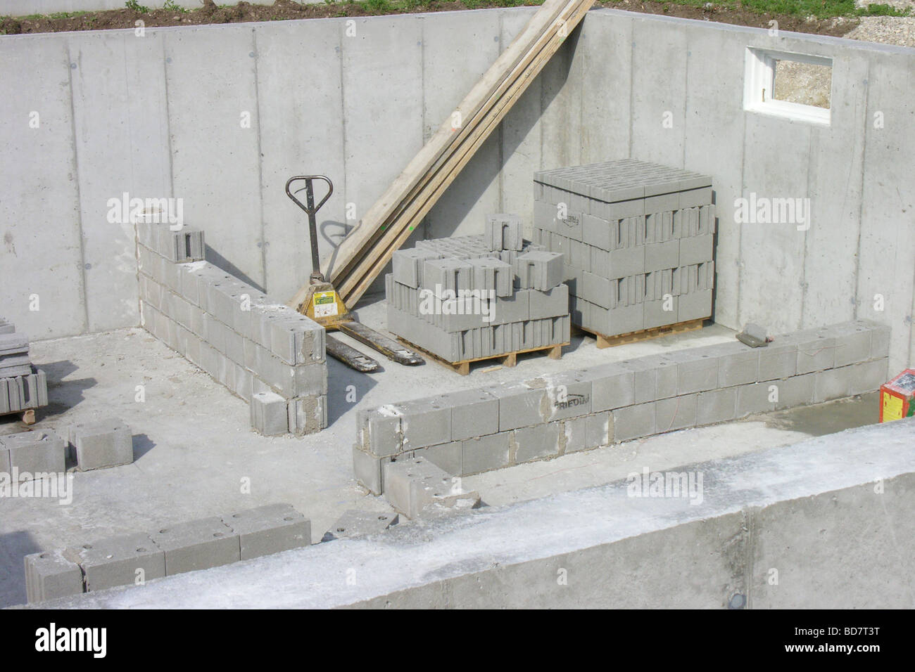 structural work of basement Stock Photo - Alamy