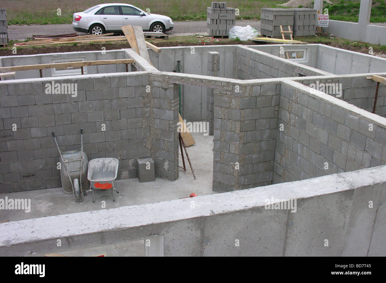 structural work of basement Stock Photo - Alamy