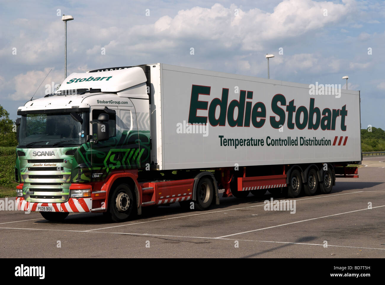 Eddie Stobart truck, A120, Stansted, Essex, UK Stock Photo - Alamy