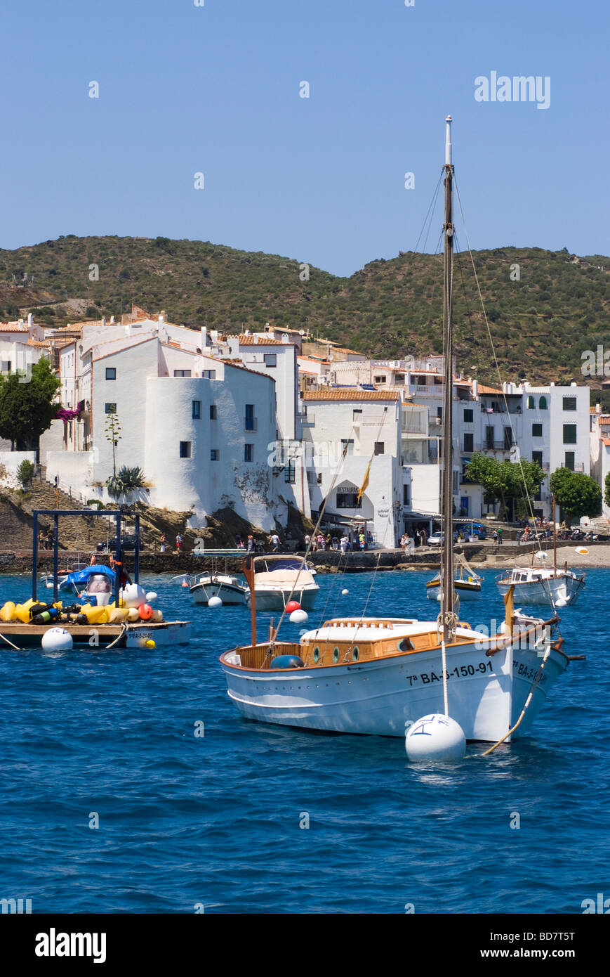 The Beautiful Waterfront Town of Cadaques in the Costa Brava Catelonia ...
