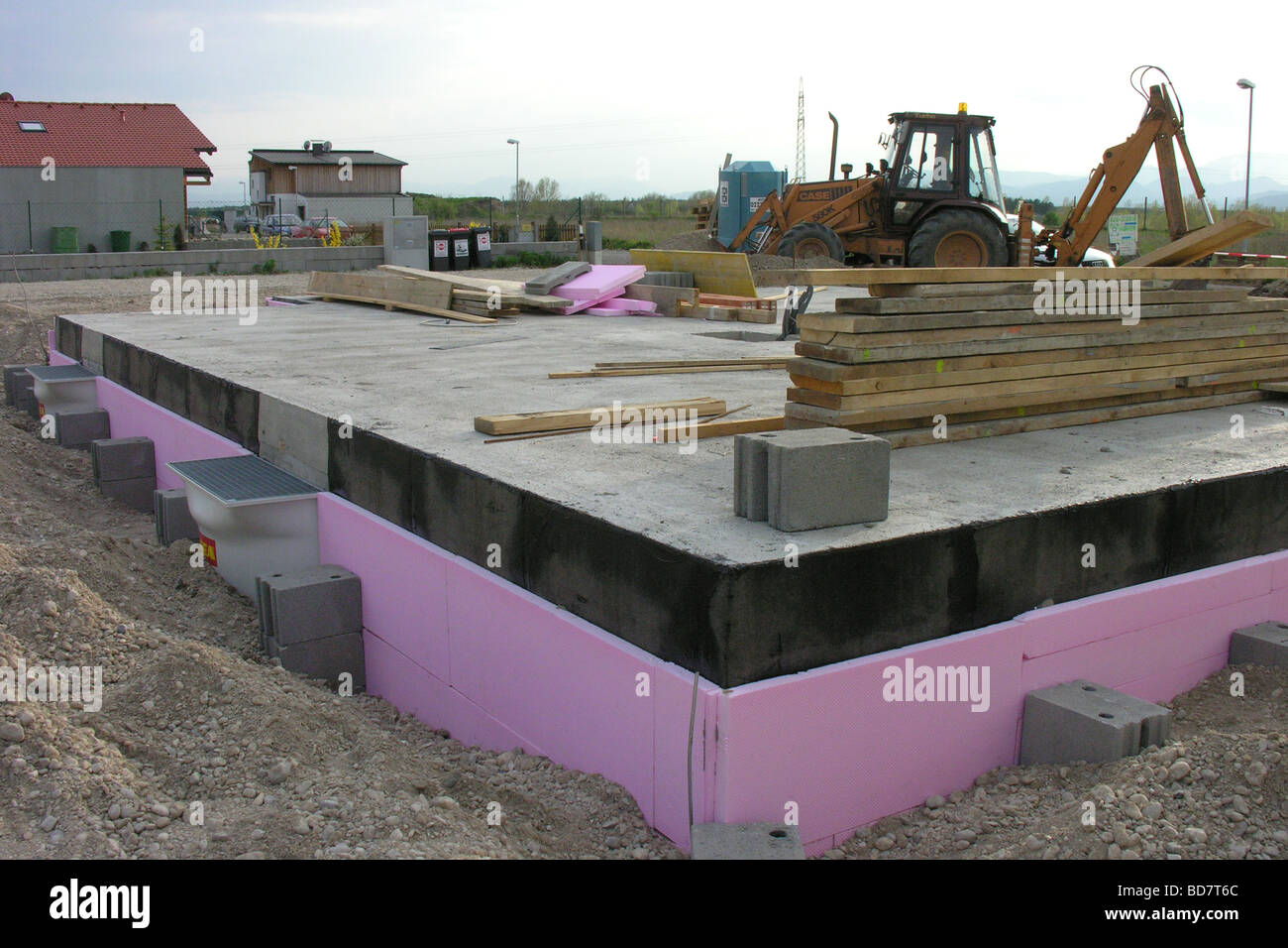 insulation of basement Stock Photo - Alamy