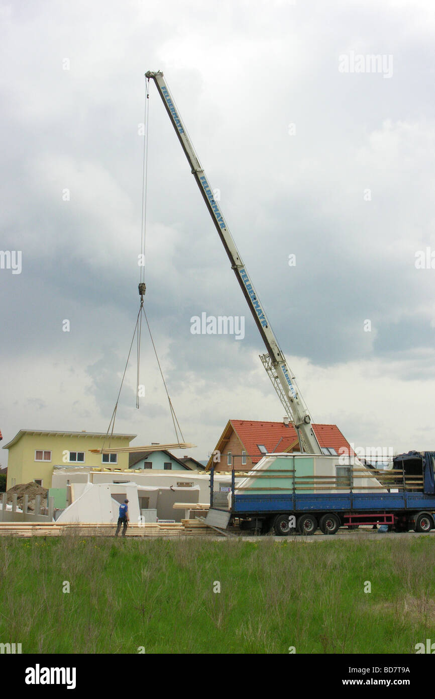 construction of a modular home Stock Photo - Alamy