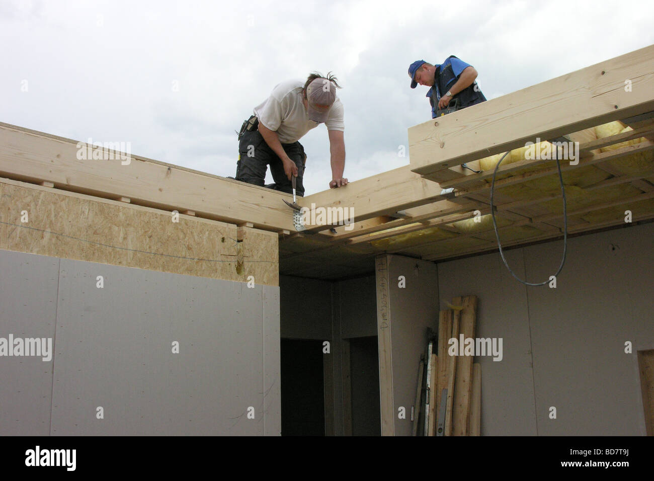 construction of a modular home Stock Photo - Alamy