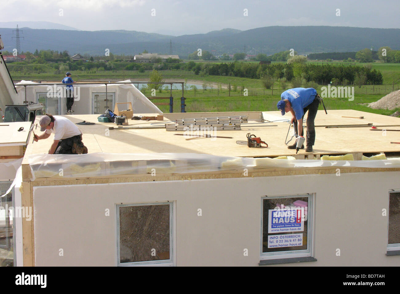 construction of a modular home Stock Photo - Alamy