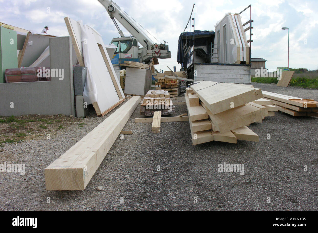 construction of a modular home Stock Photo - Alamy