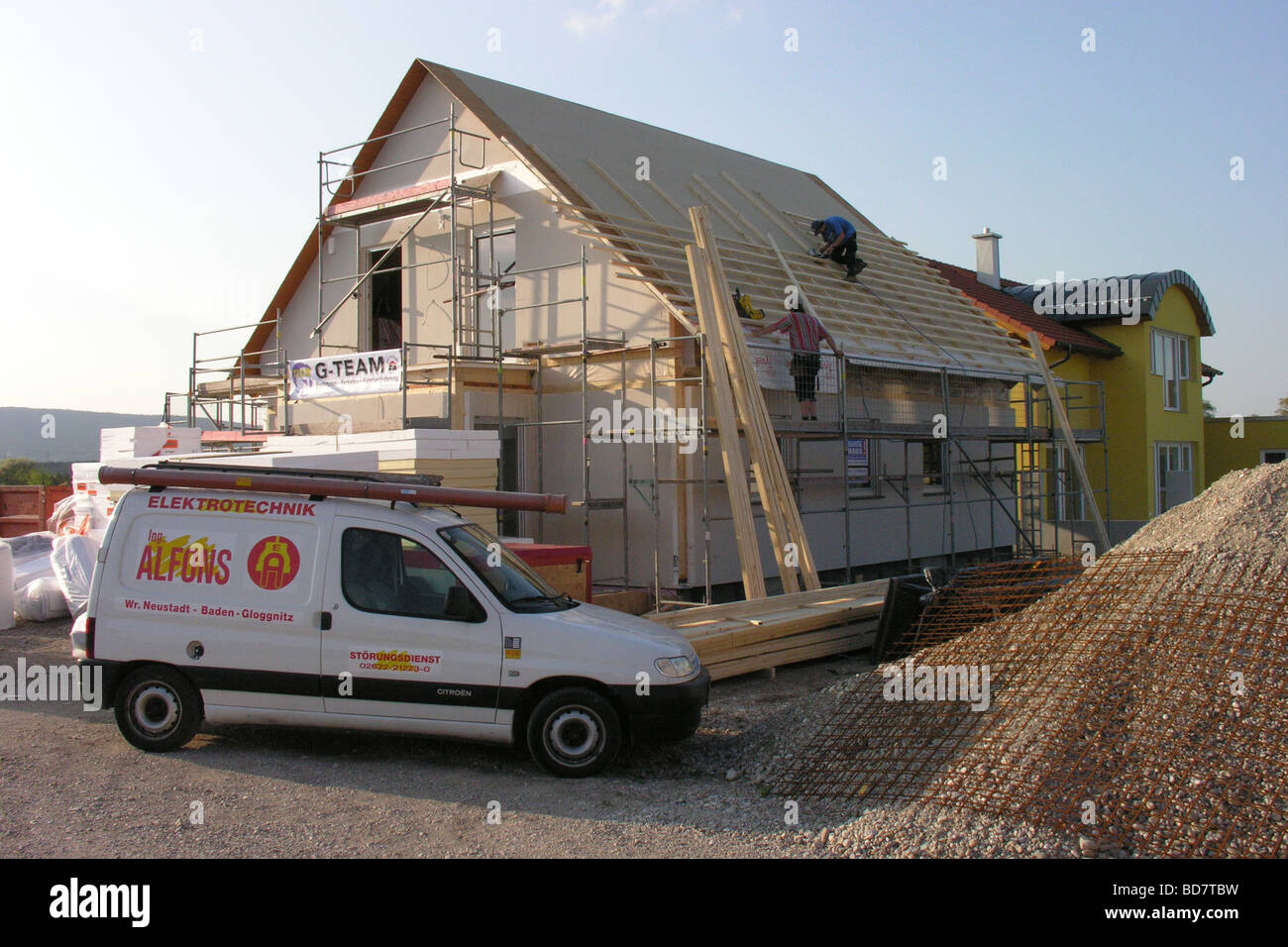 construction of a modular home Stock Photo - Alamy