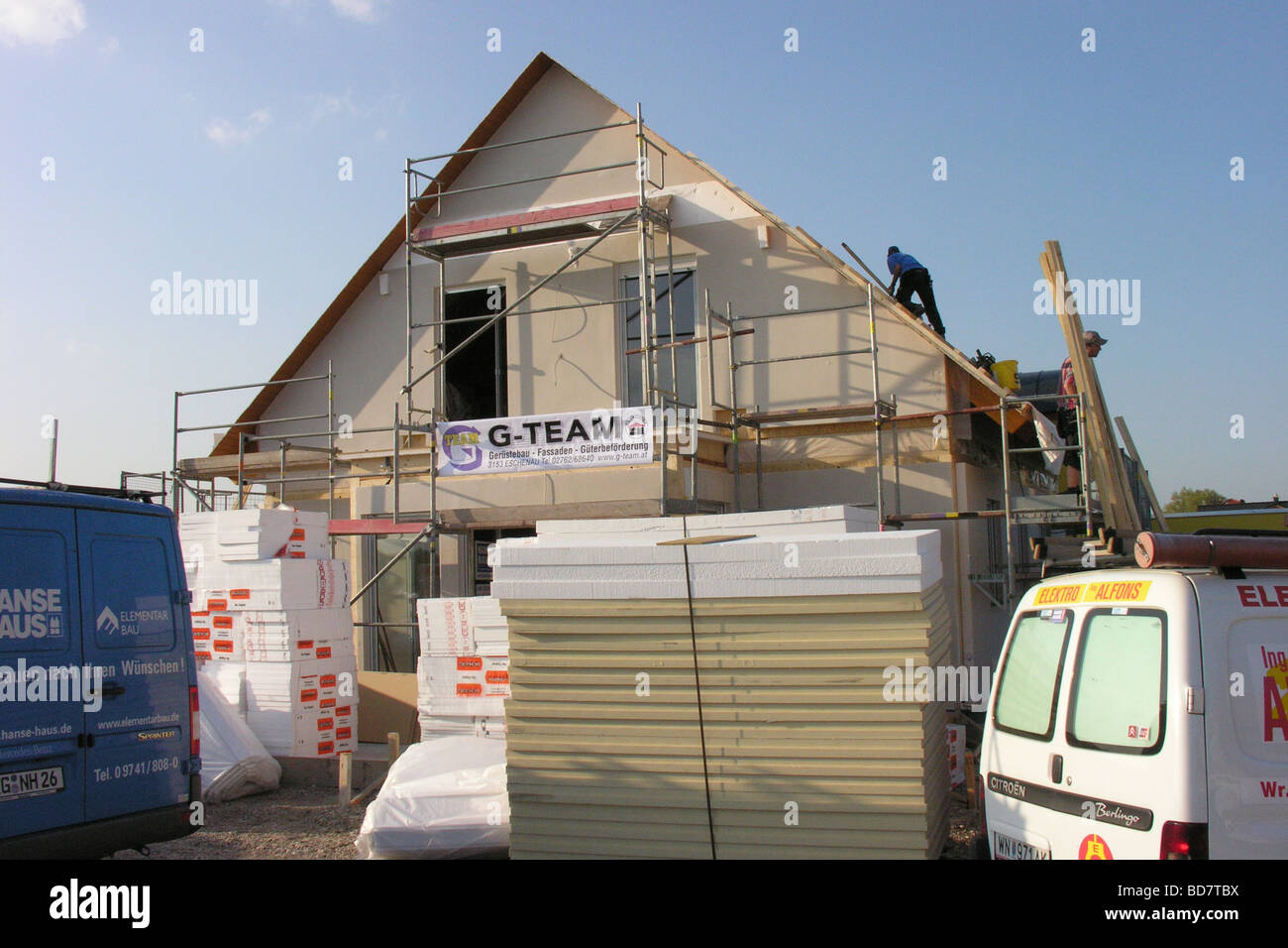 construction of a modular home Stock Photo - Alamy