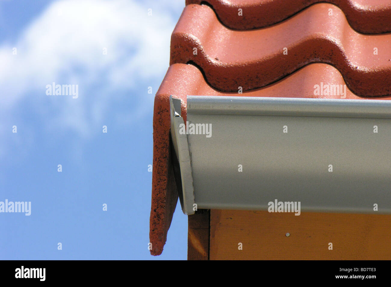 detail of roof gutter Stock Photo - Alamy