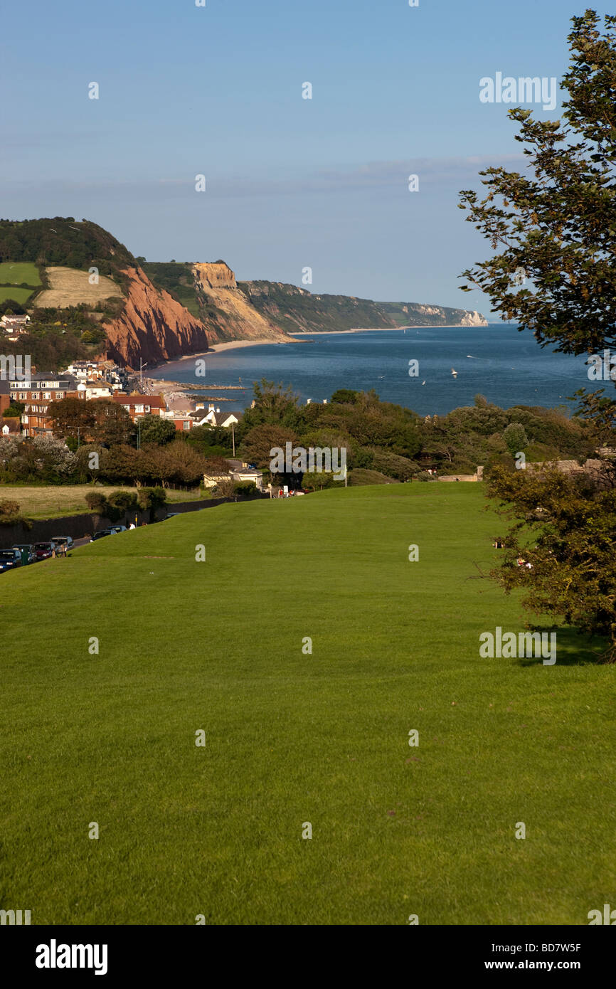Red cliffs in Sidmouth. Devon. England. Europe Stock Photo - Alamy