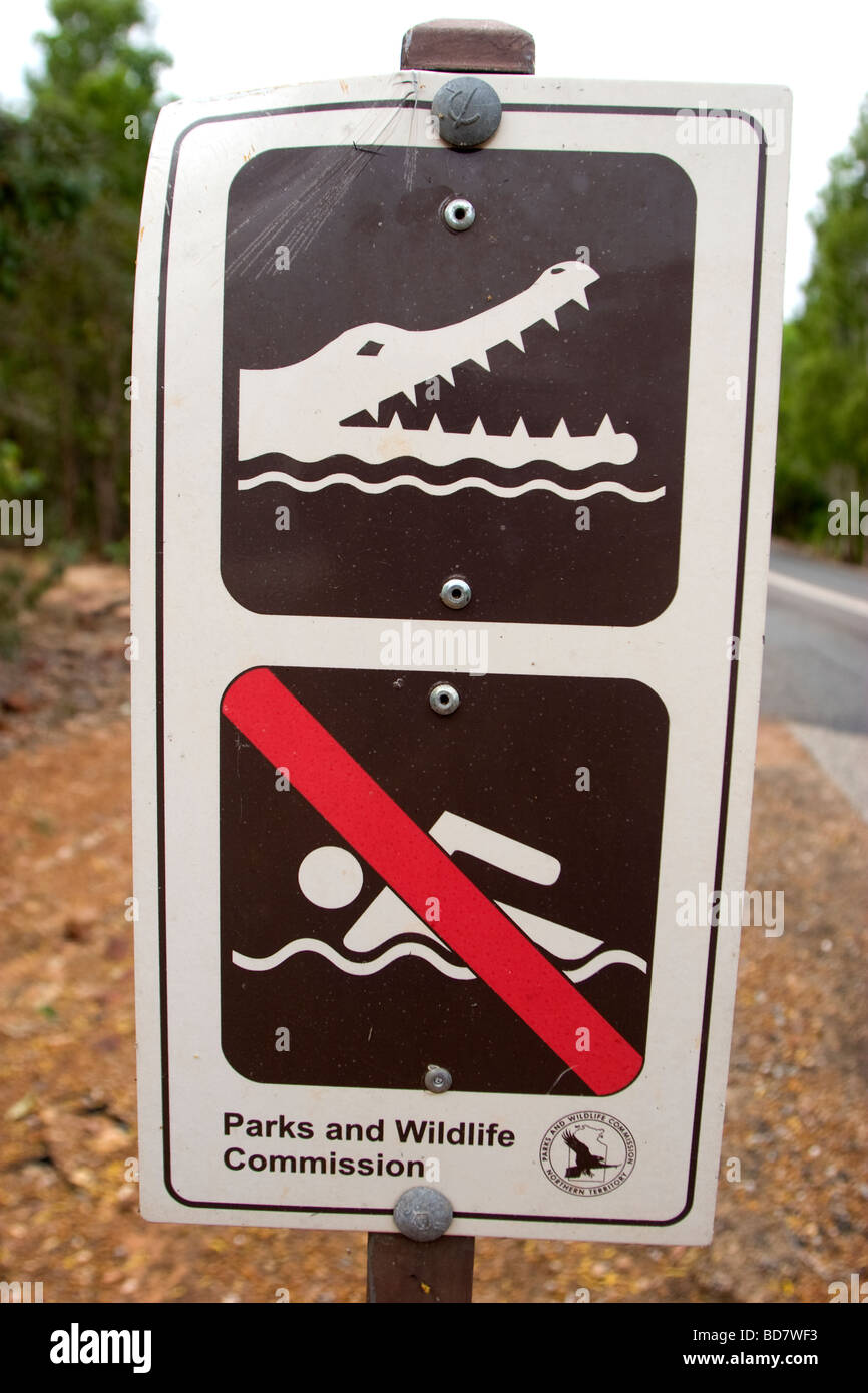 A sign displayed in the Northern Territory of Australia shows that ...