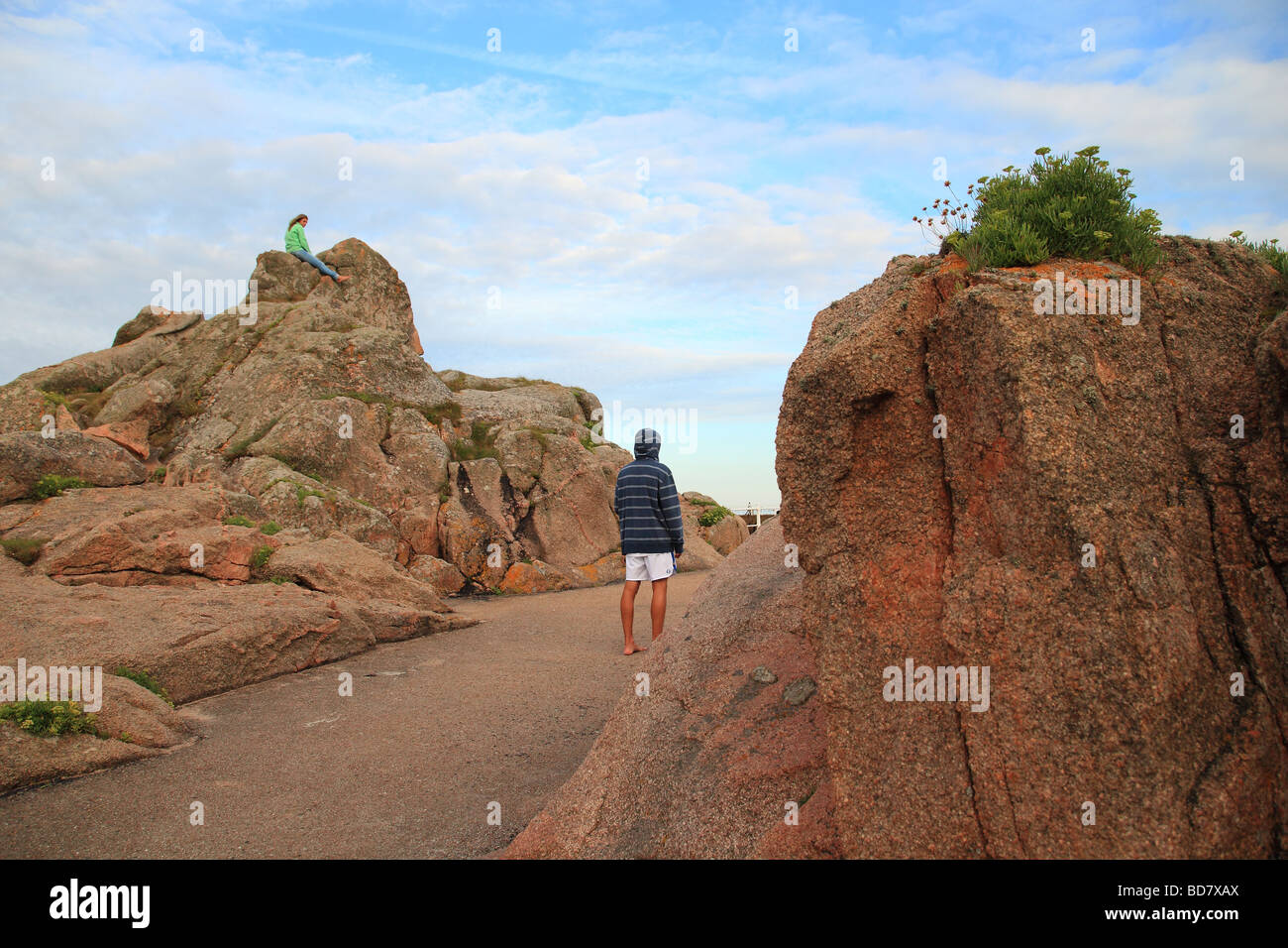 La Rocque Harbour Jersey Channel Islands Stock Photo - Alamy