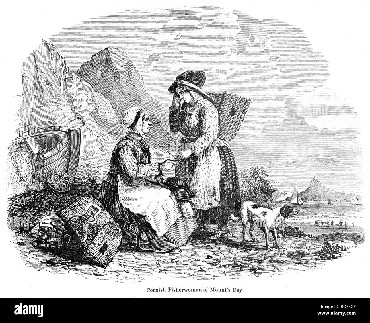 Mount's bay Black and White Stock Photos & Images - Alamy