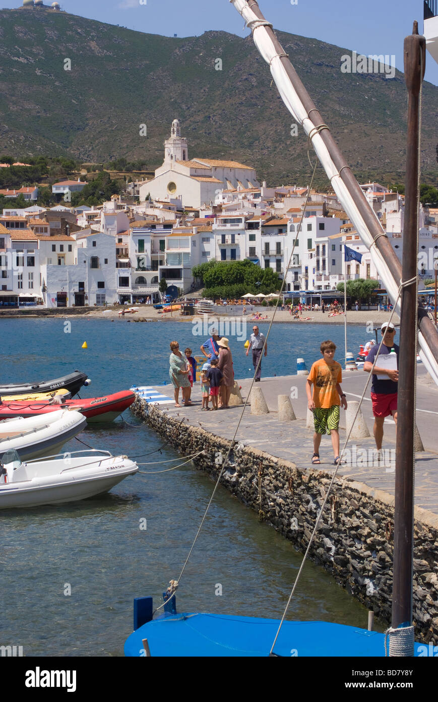 The Beautiful Waterfront Town of Cadaques in the Costa Brava Catelonia ...