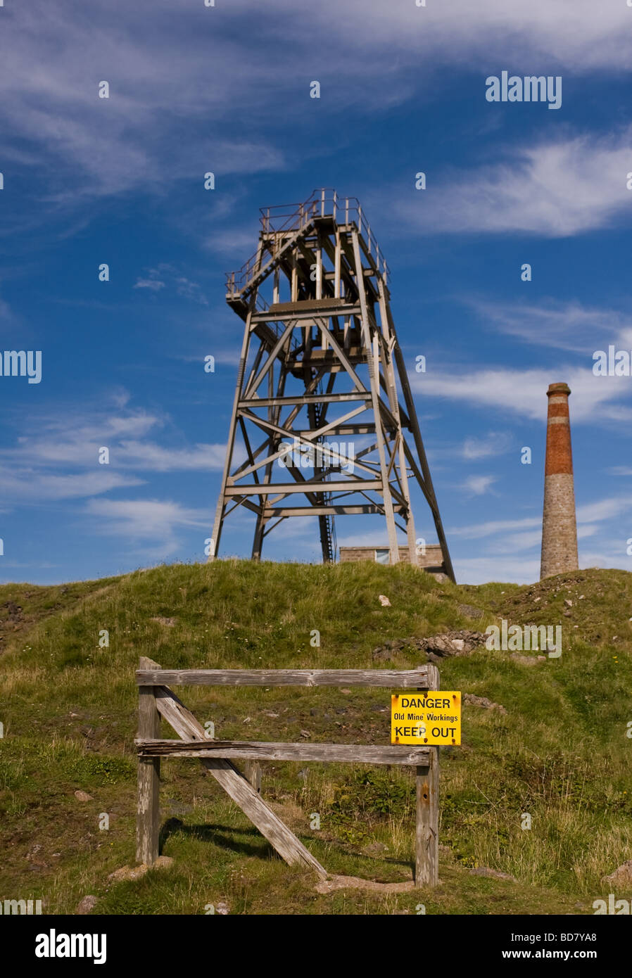 Allens Shaft headframe at the Botallack Tin Mine in Cornwall. Photo by ...