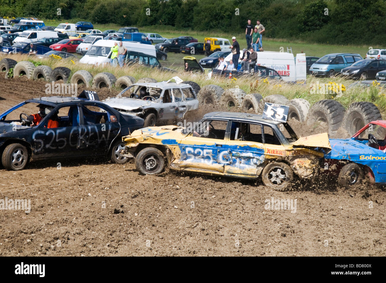Banger racing crash scrap car High Resolution Stock Photography and ...
