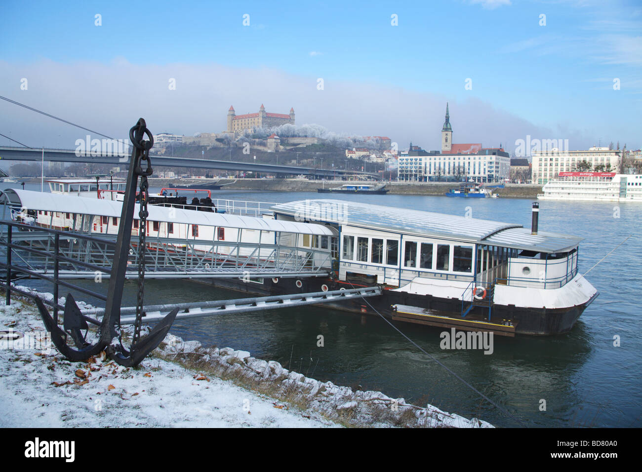 Bratislava in winter. Slovakia Stock Photo - Alamy