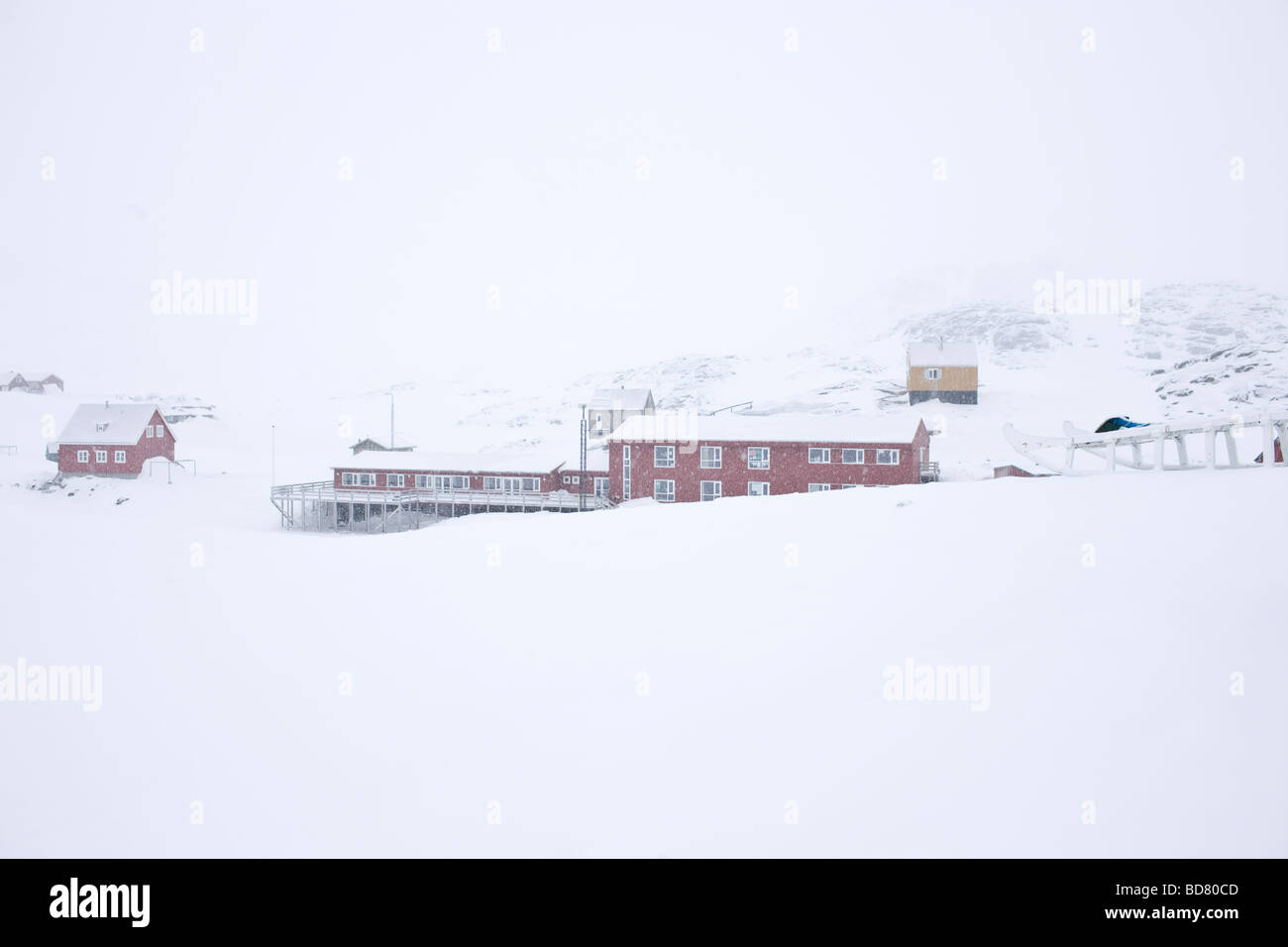 The village kulusuk in Greenland Stock Photo - Alamy
