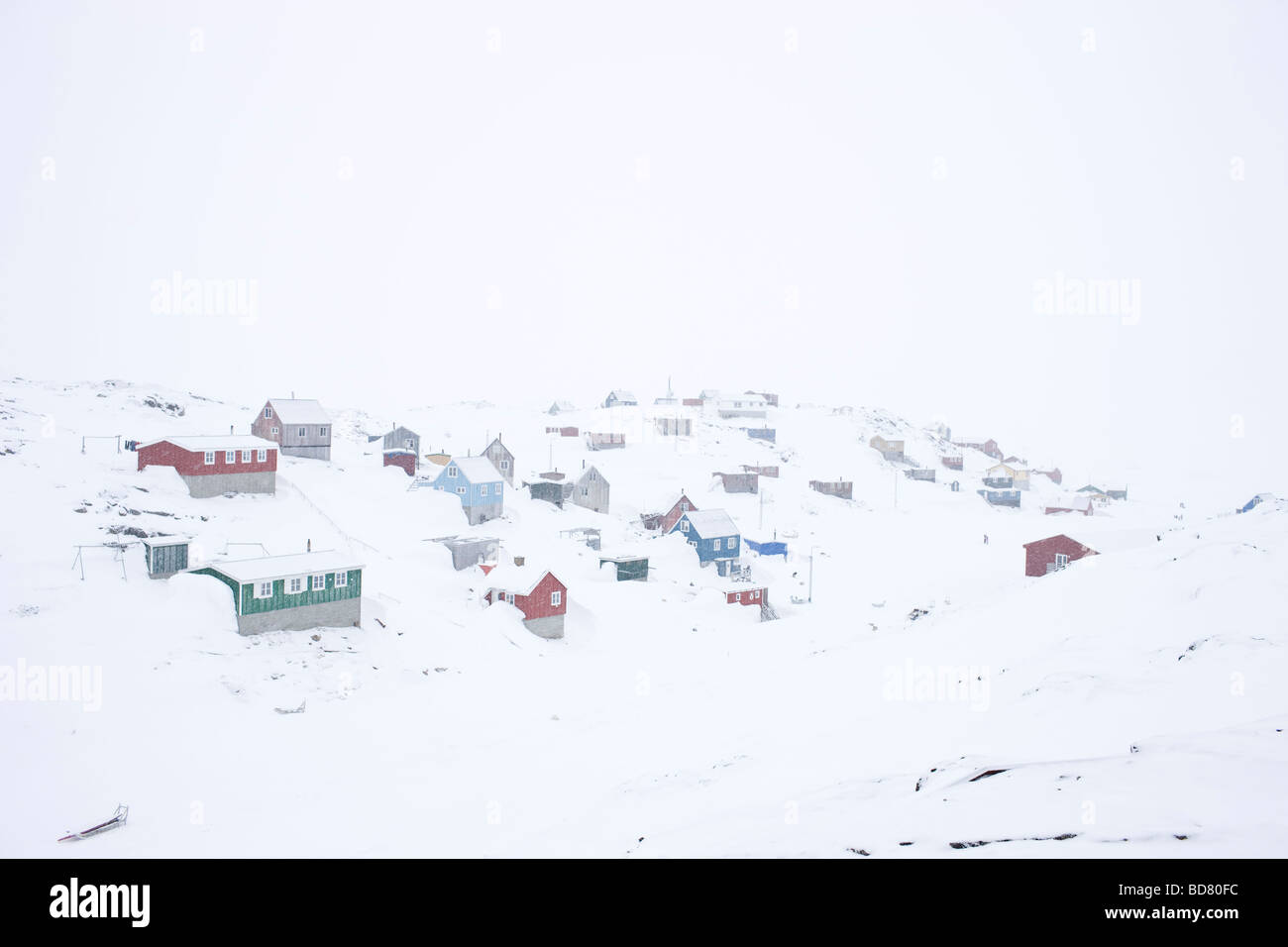 The village kulusuk in Greenland Stock Photo - Alamy