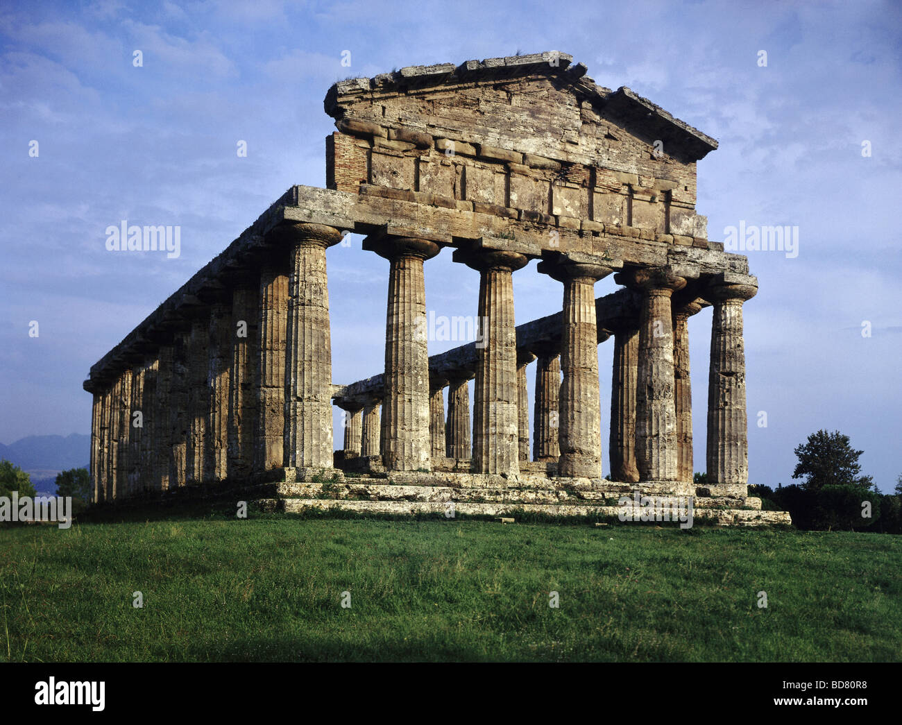 geography / travel, Italy, Paestum, Temple of Athena, built circa 500 ...