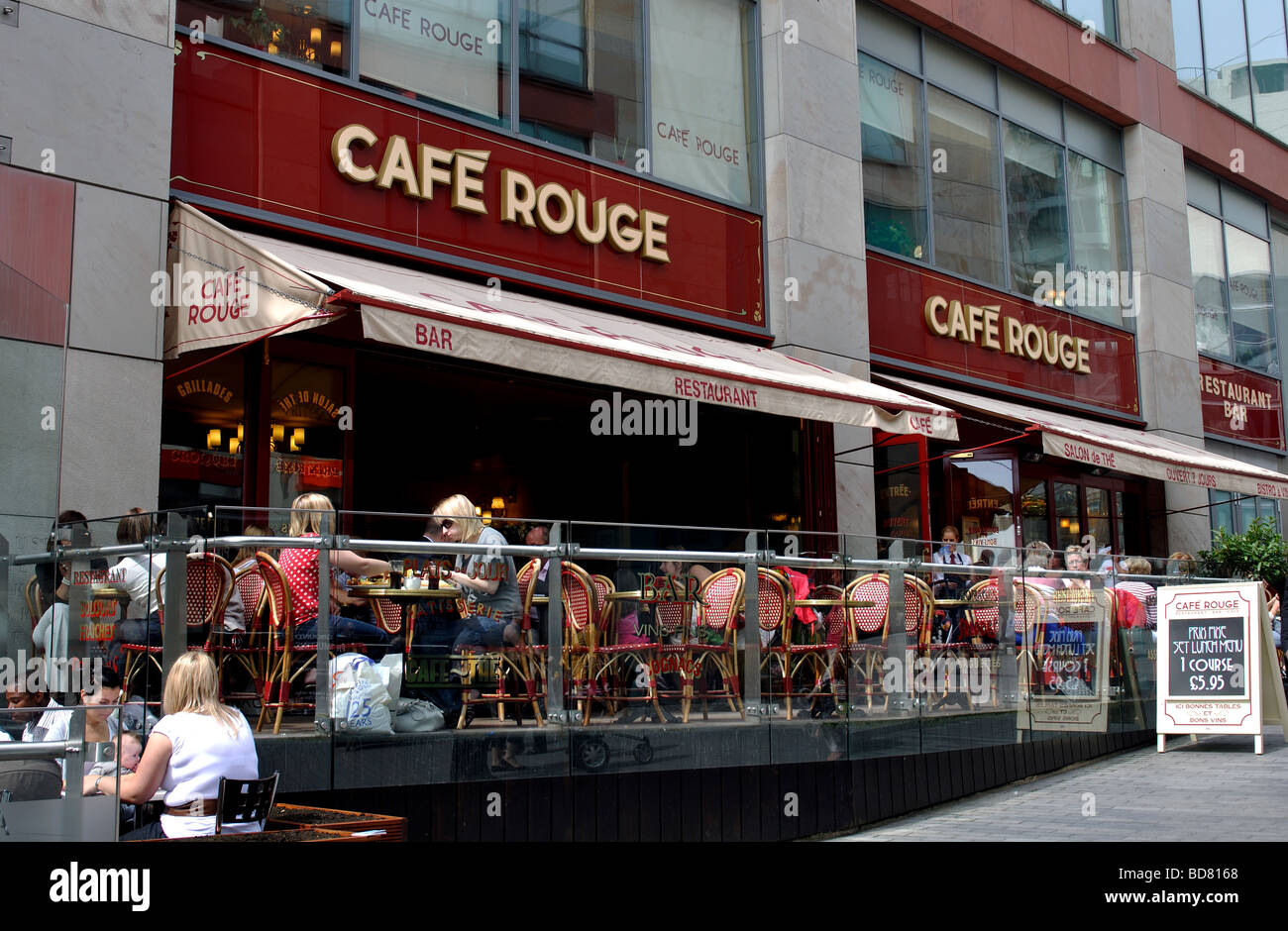 Cafe Rouge, Birmingham city centre, England, UK Stock Photo - Alamy