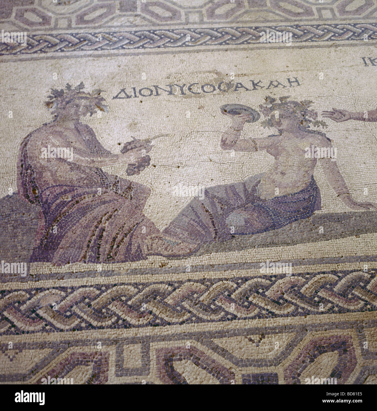 fine arts, ancient world, Roman Empire, mosaic, Dionysos and Acme, 1st ...