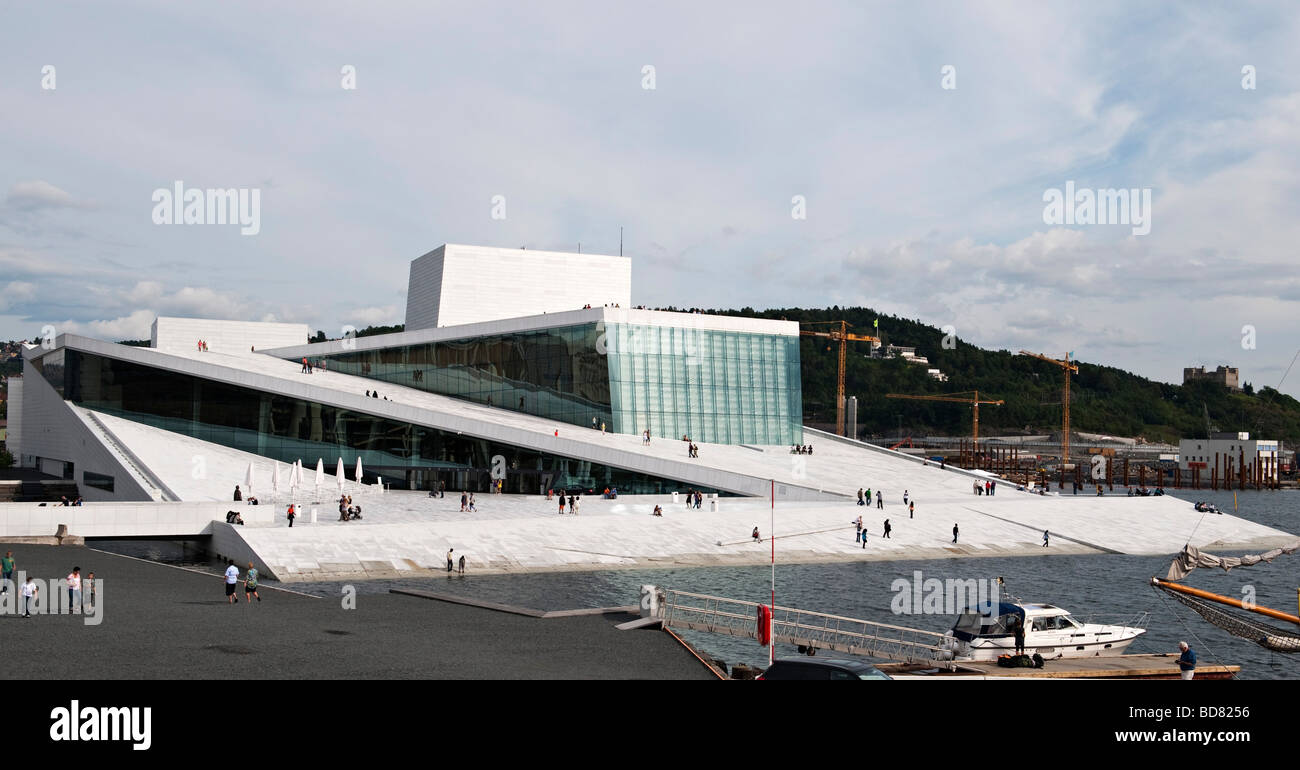 The Oslo Opera House (Operahuset), Oslo, Norway. Designed by the ...