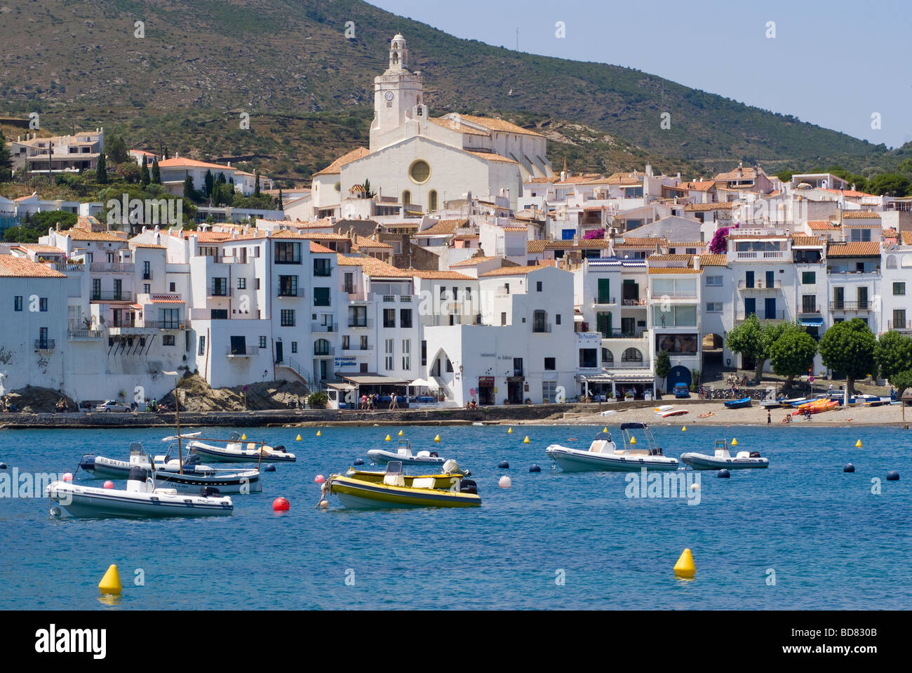 The Beautiful Waterfront Town of Cadaques in the Costa Brava Catelonia ...