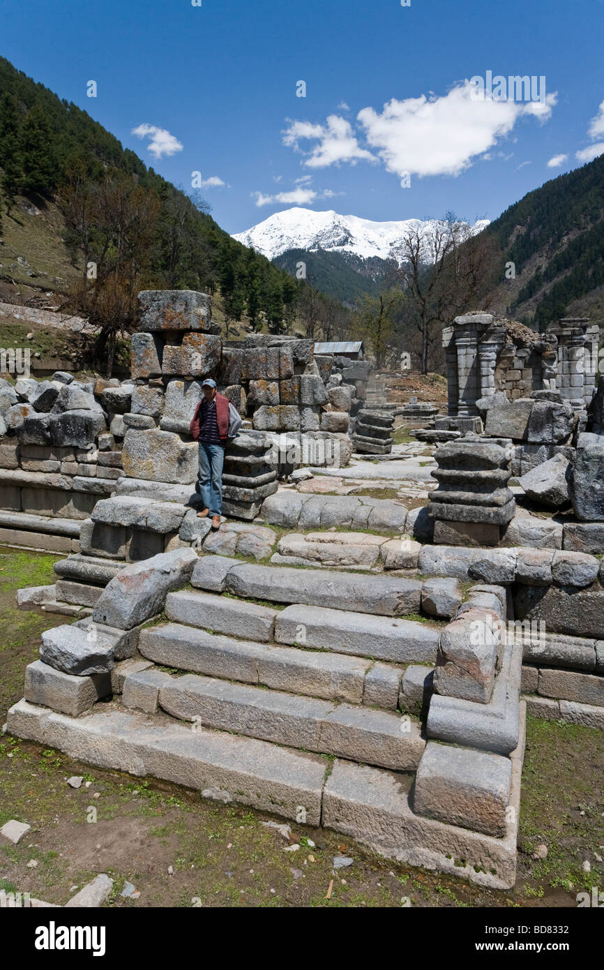 Ruins of an ancient temple in the Himalayas of Kashmir Stock Photo - Alamy