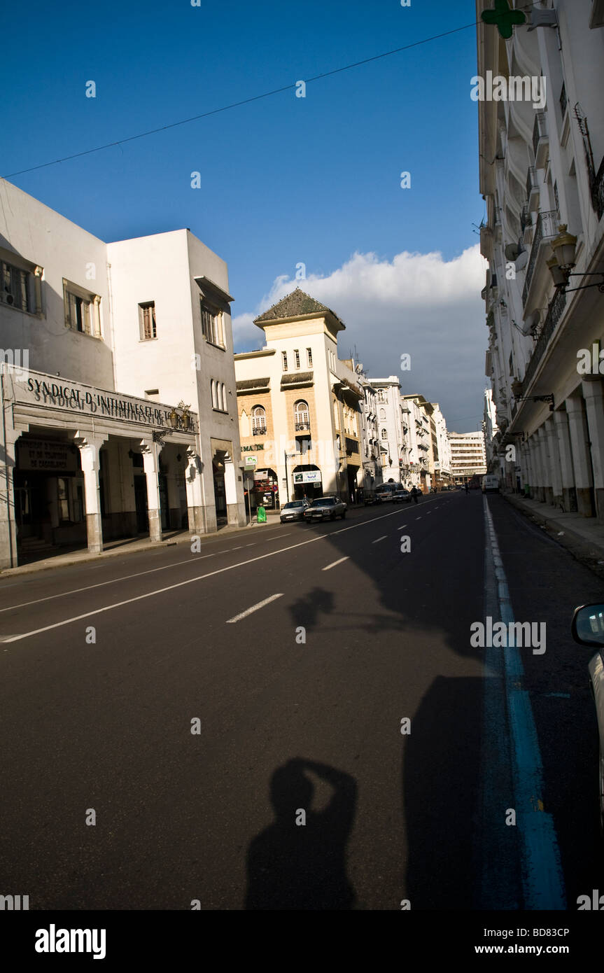 Beautiful white buildings in Casablanca Morocco s financial center ...