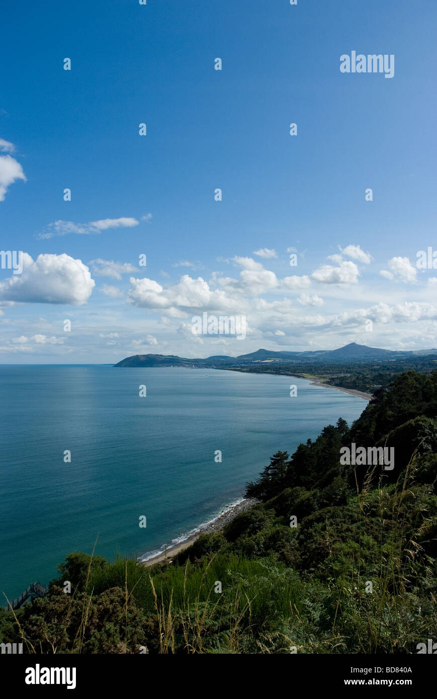 View of Killiney Bay, Dublin, Ireland Stock Photo - Alamy