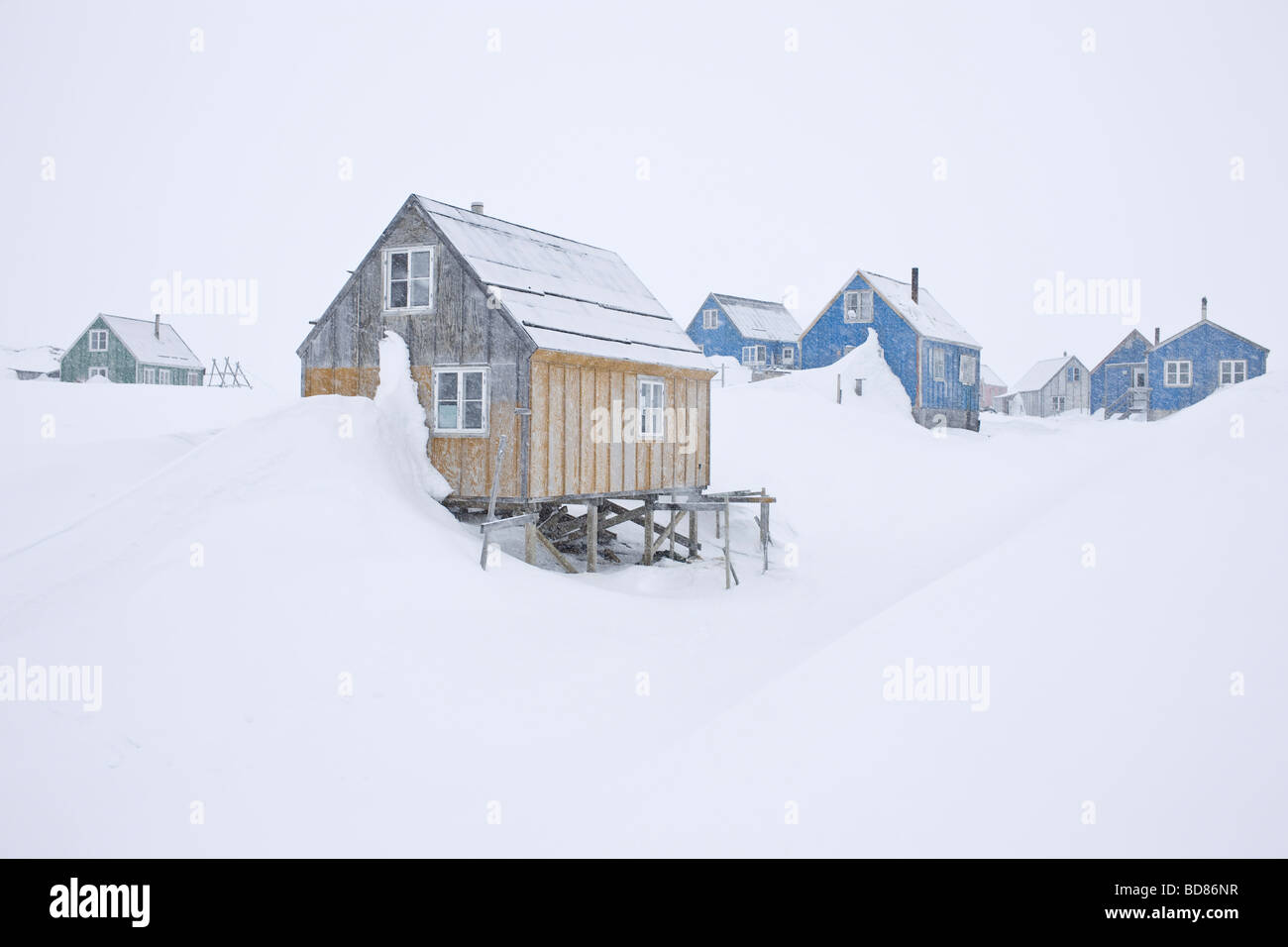 The village kulusuk in Greenland Stock Photo - Alamy