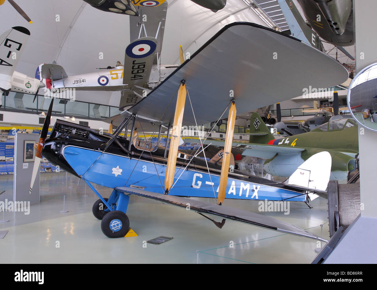 A fine example of the de Havilland DH.60GM biplane resplendent in its ...