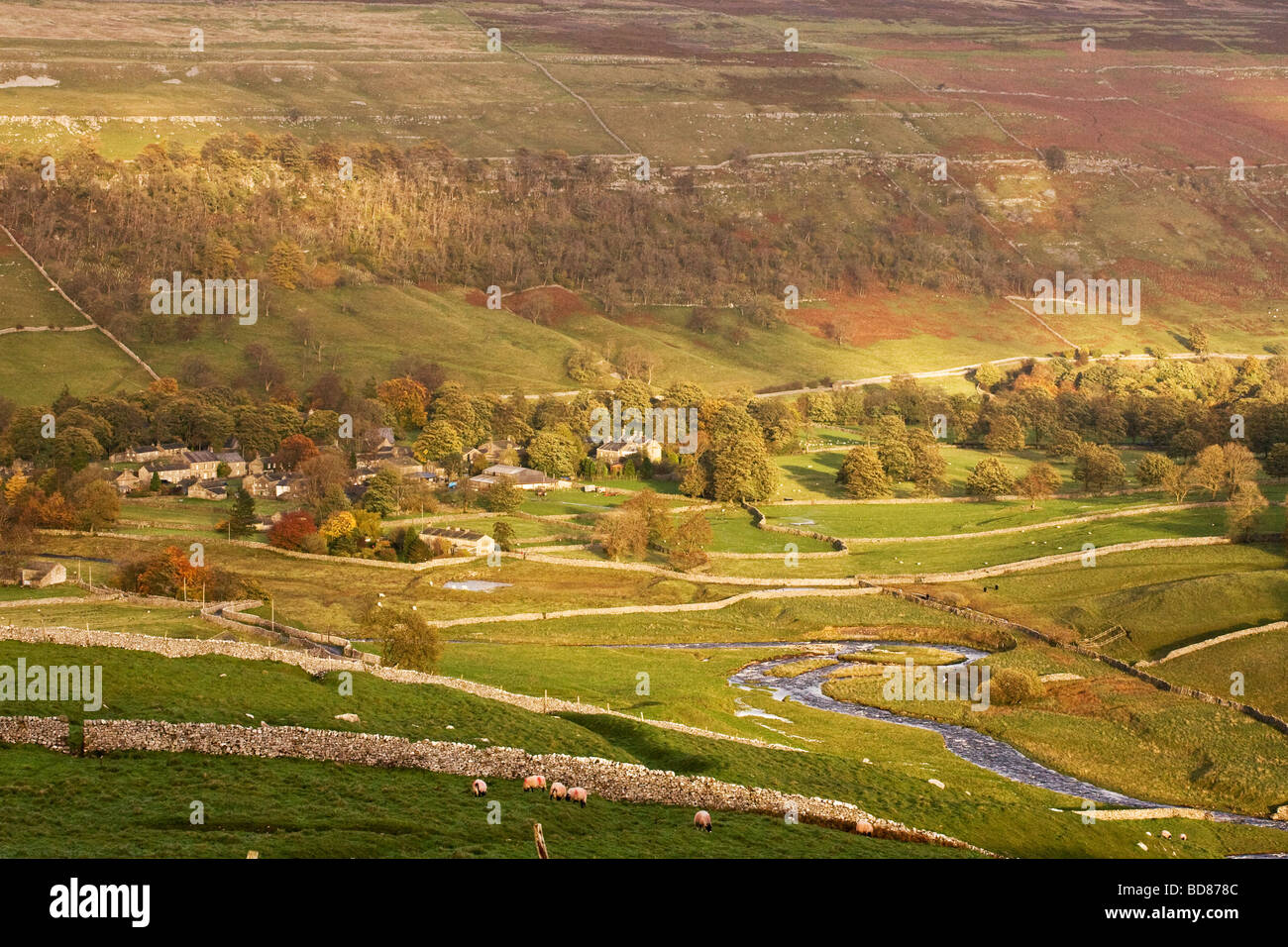Arncliffe Village at Autumn in the Yorkshire Dales Stock Photo - Alamy