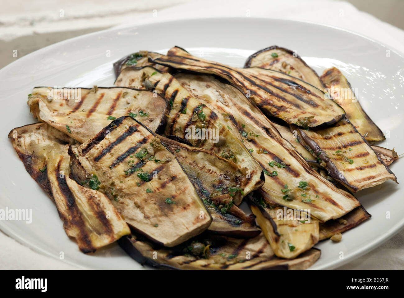 Grilled melanzani (eggplant or aubergines) traditional italian food ...
