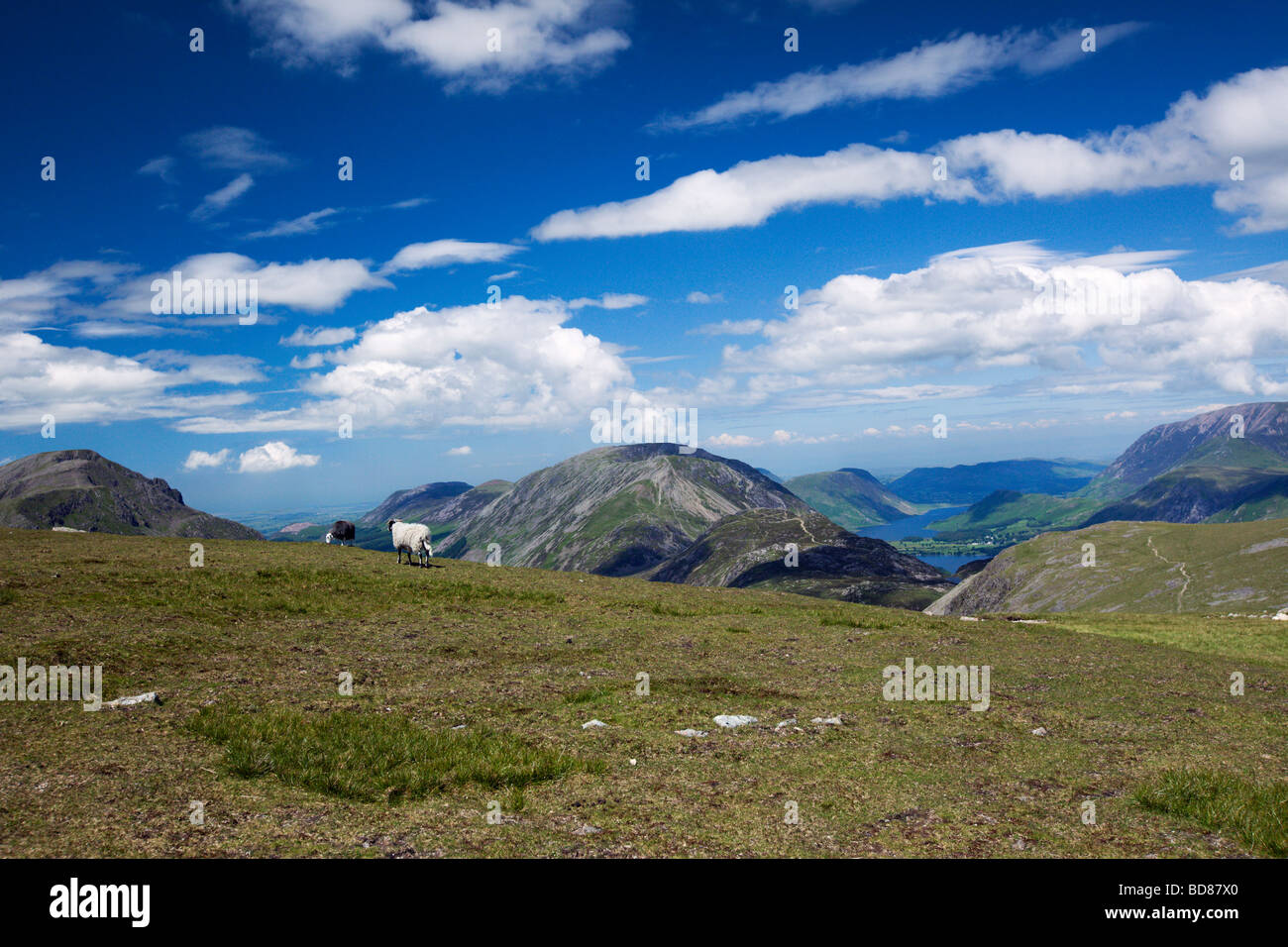 Brandreth Footpath To 'Great Gable' With 'High Stile' And Pillar ...