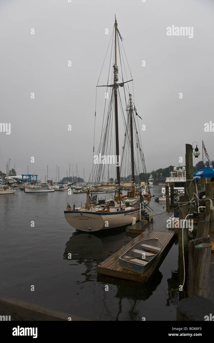 Schooner Appledore Camden Maine USA Stock Photo - Alamy