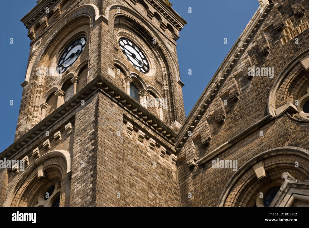 A church clock tower Stock Photo - Alamy