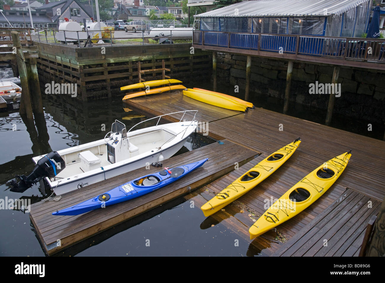 Boats in Camden Harbor Maine USA Stock Photo - Alamy