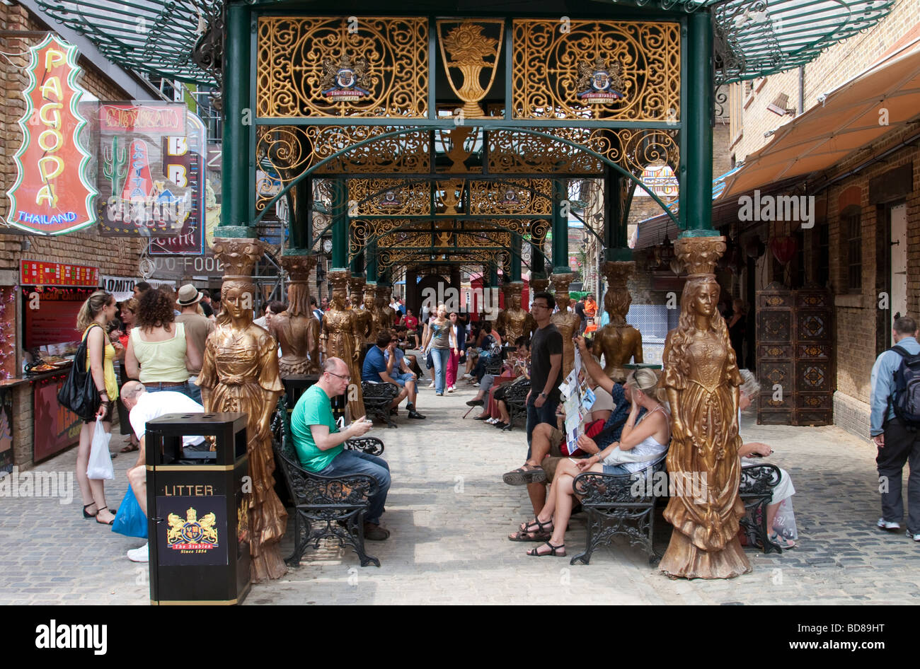 Newly rebuilt part of the Stables Market, Camden Stock Photo - Alamy